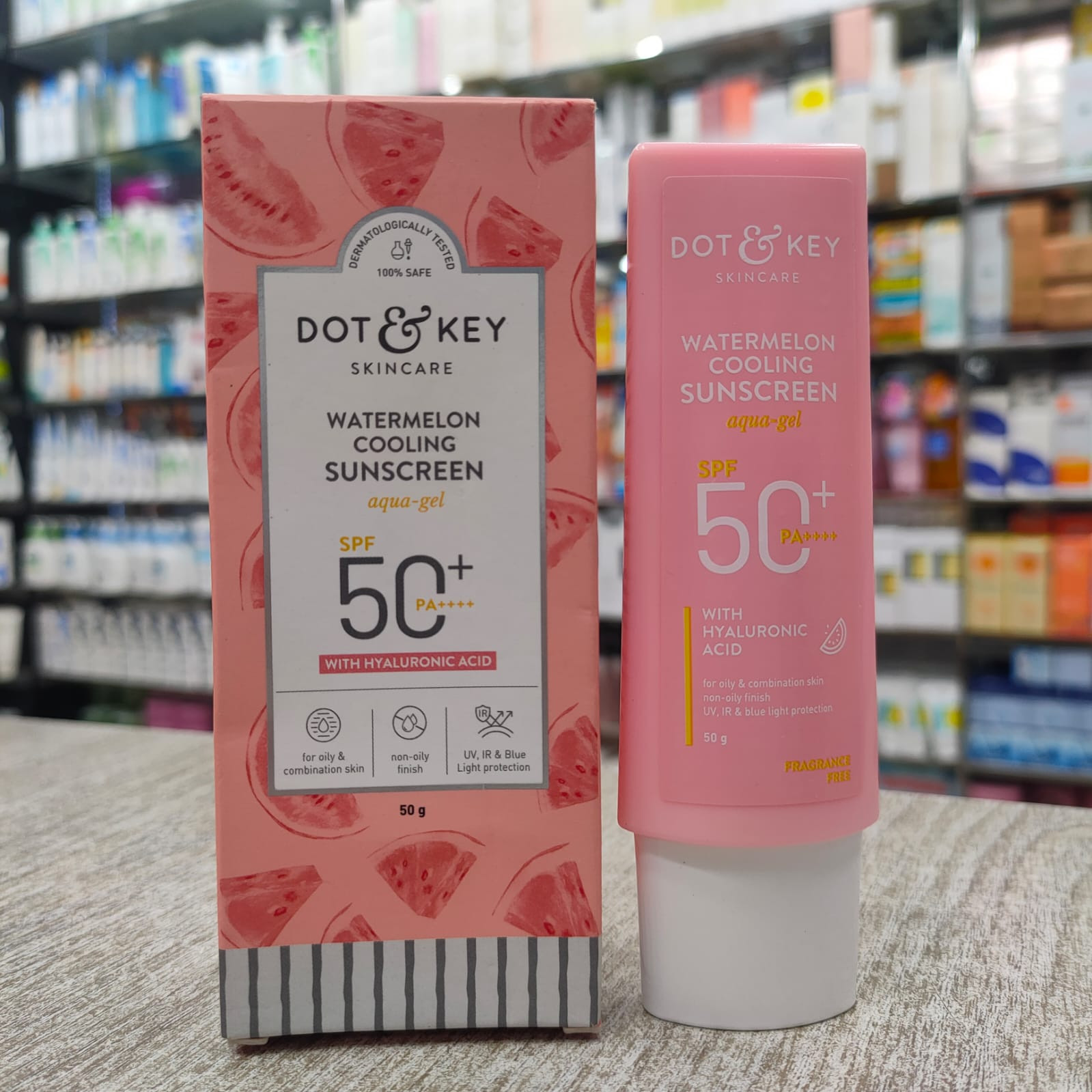 Dot & Key Watermelon Hyaluronic Cooling Sunscreen SPF 50 PA+++ 50g || 2026